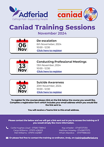 November Training Courses - Caniad