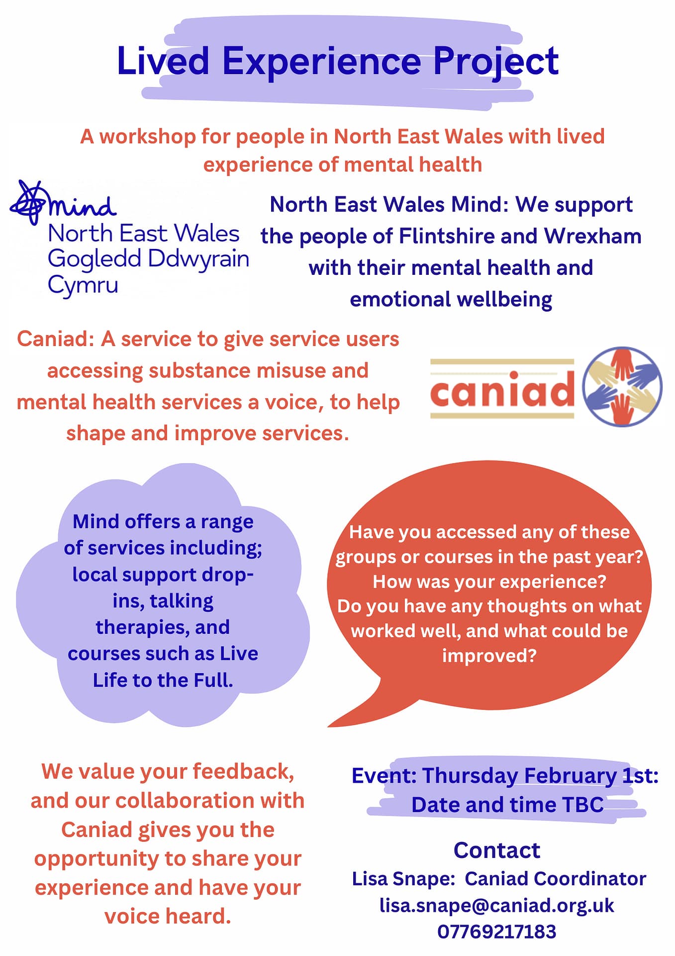 Lived Experience Project - Caniad