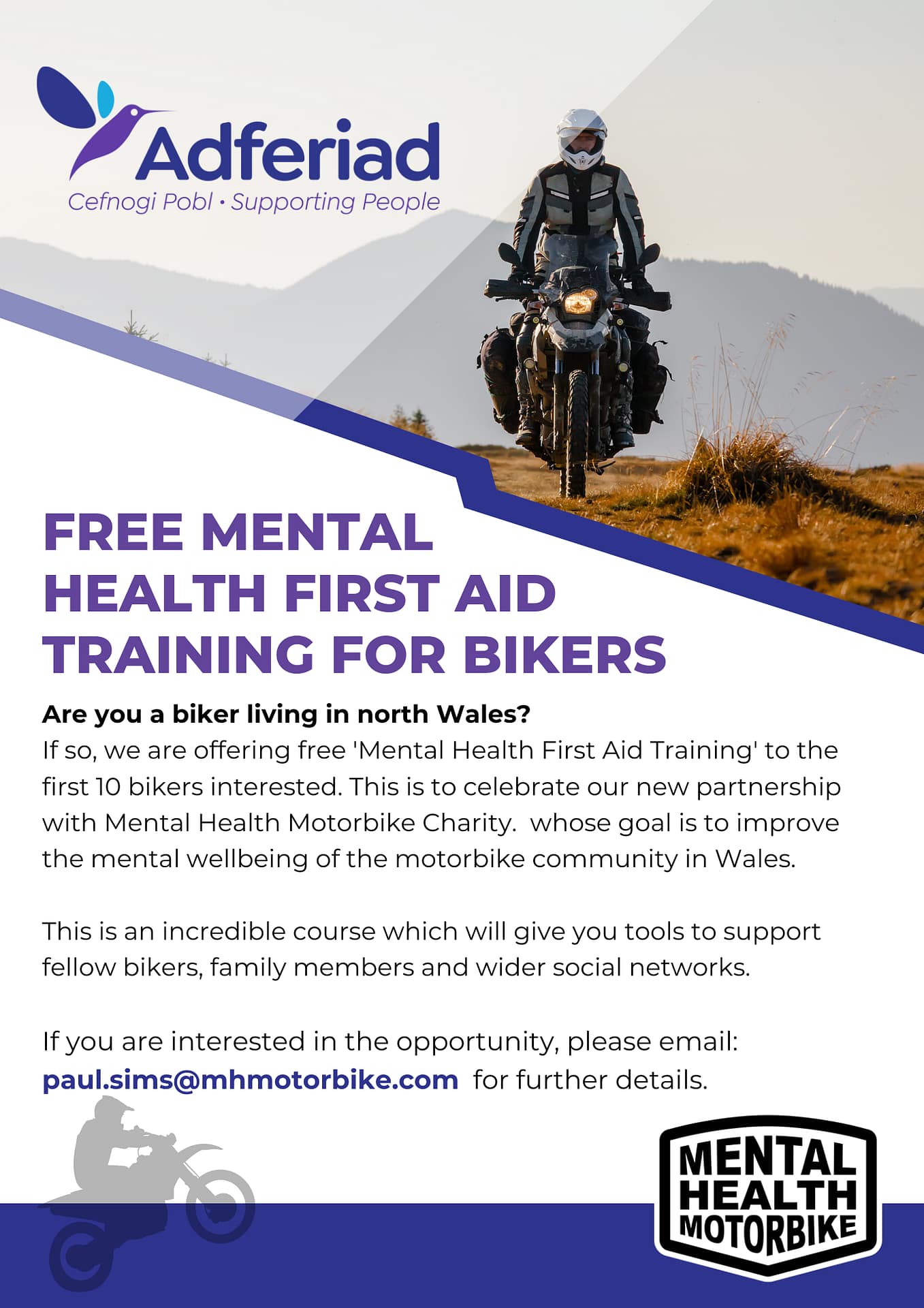Free Mental Health Awareness Training for Bikers - Caniad